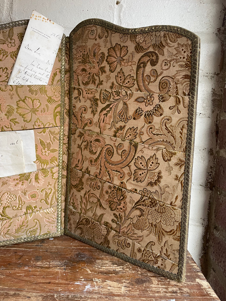 19th Century Silk Brocade Folding Letter Holder – Reclectic