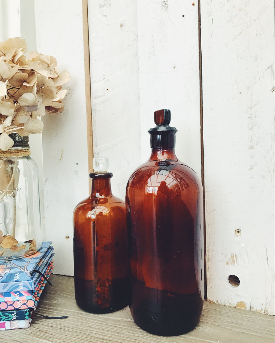 Vintage Laboratory Bottles Pair – Reclectic