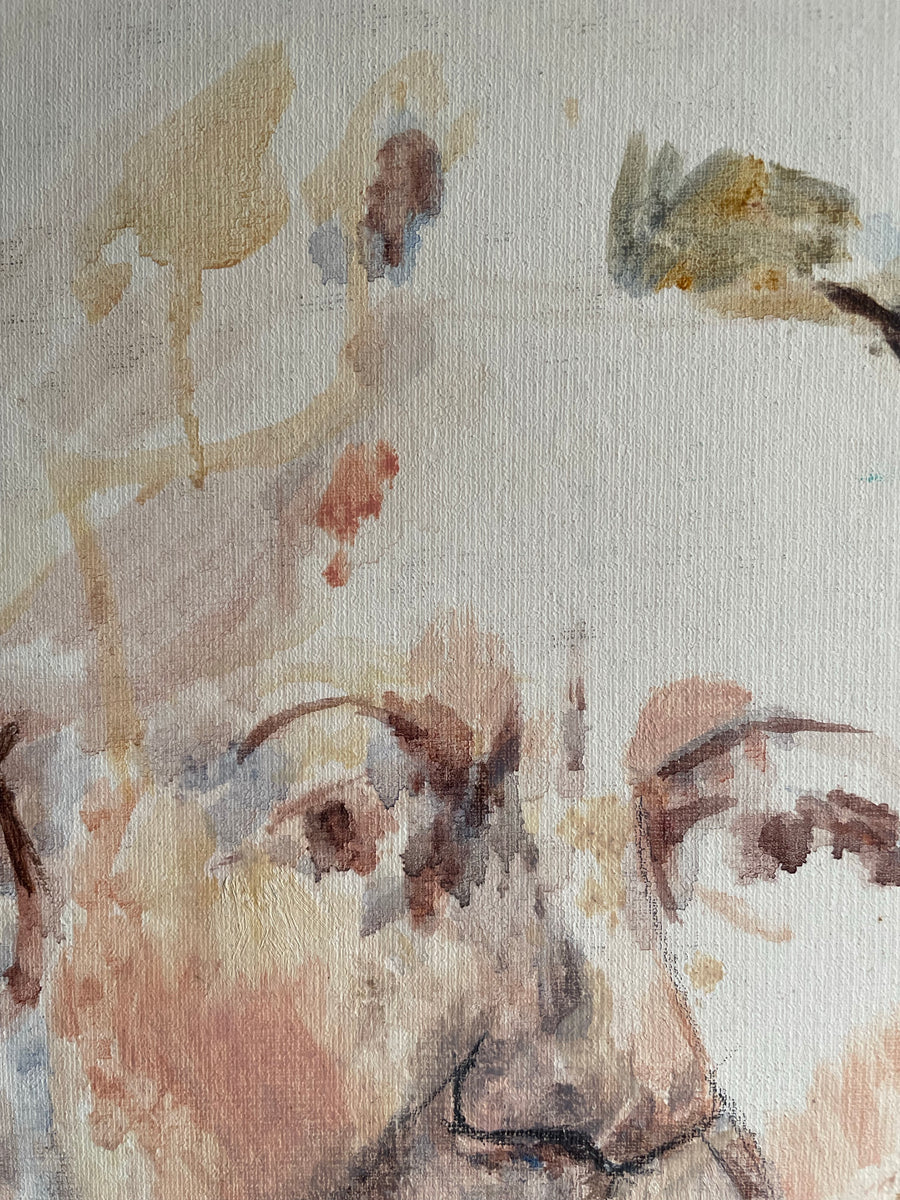 Unfinished Portrait: Watercolour on Board – Reclectic