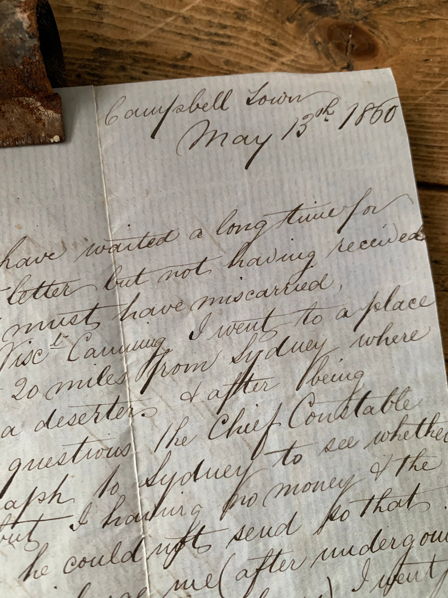 Handwritten Letter Dated 1800 – Reclectic