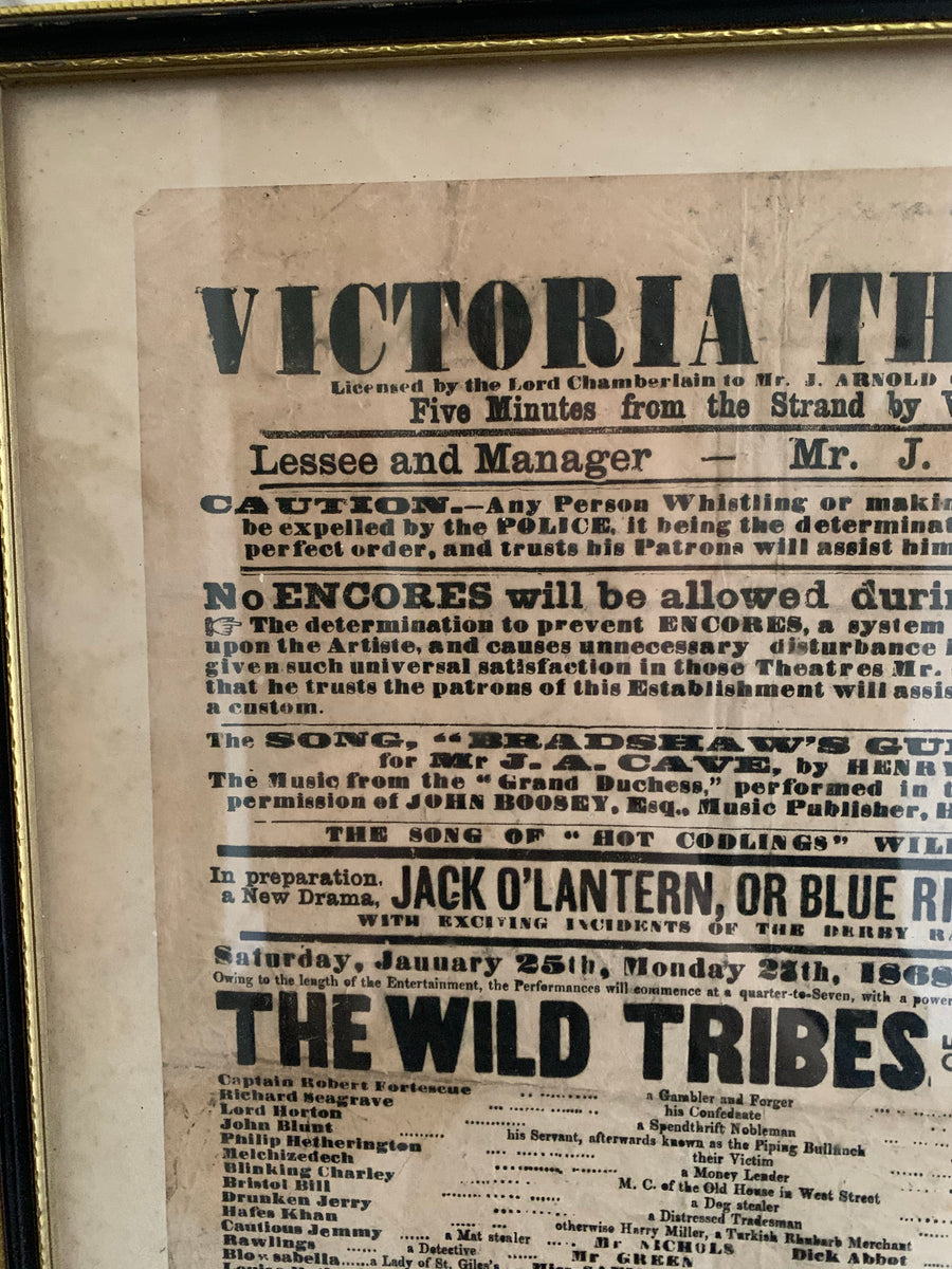 1800s Theatre Poster – Reclectic