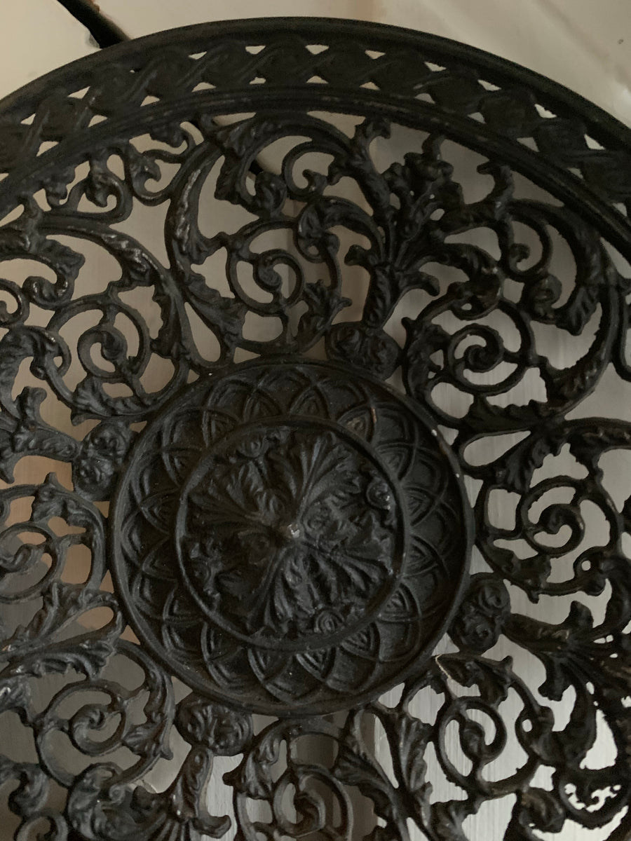 Antique Cast Iron Decorative Filigree Plate 2 – Reclectic