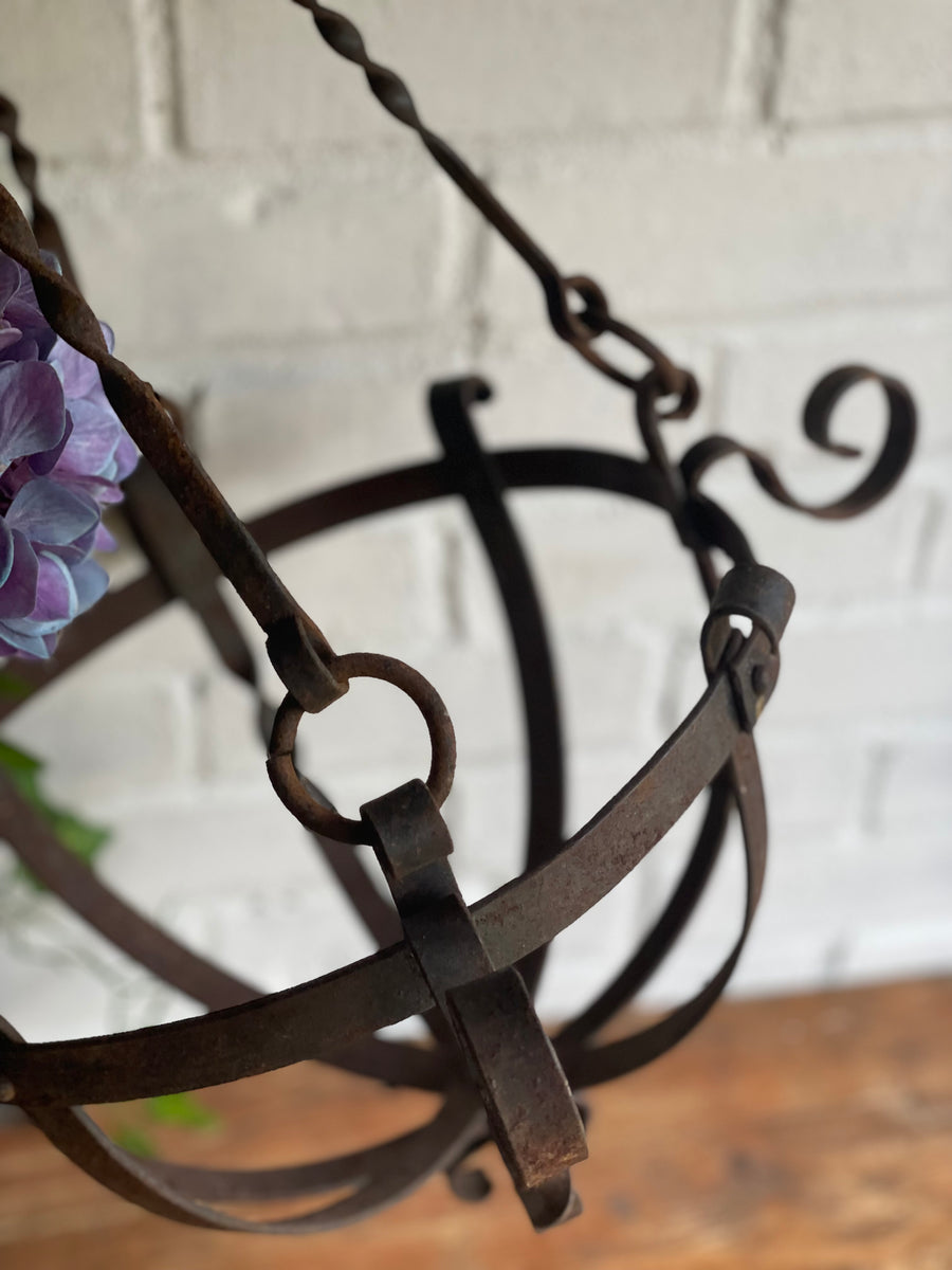 Victorian Iron Work Hanging Basket – Reclectic