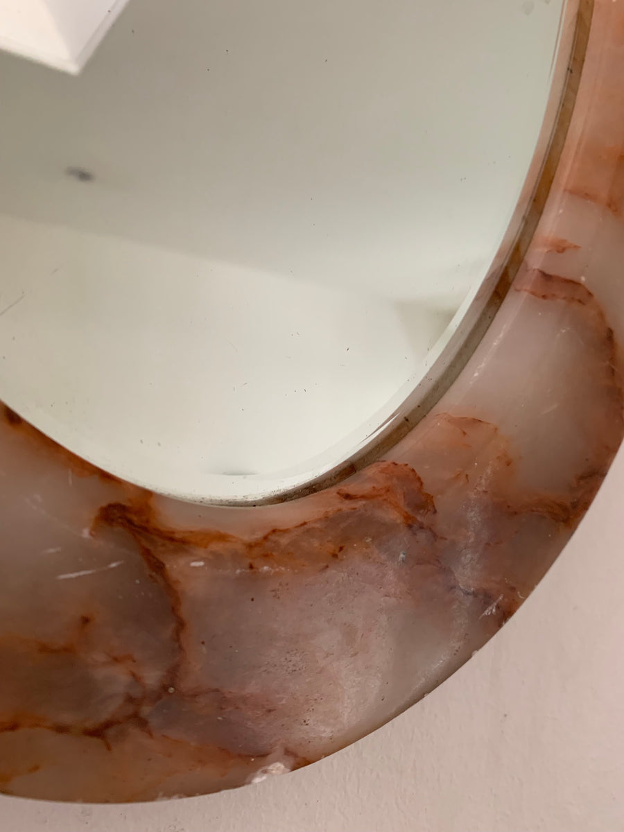 Oval Alabaster Mirror – Reclectic